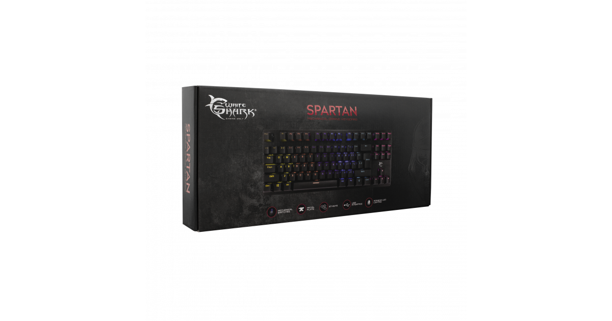 White Shark Spartan mechanische gaming keyboard GK-1925 - Metaal-US ...